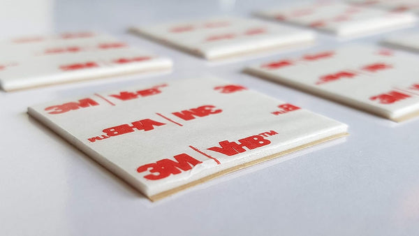 8 x White double sided adhesive foam pads, made by 3M | 40mm x40mm squ ...
